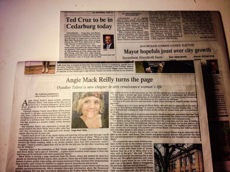 Angie Mack Reilly turns the page: Ozaukee Talent is new chapter in arts ...